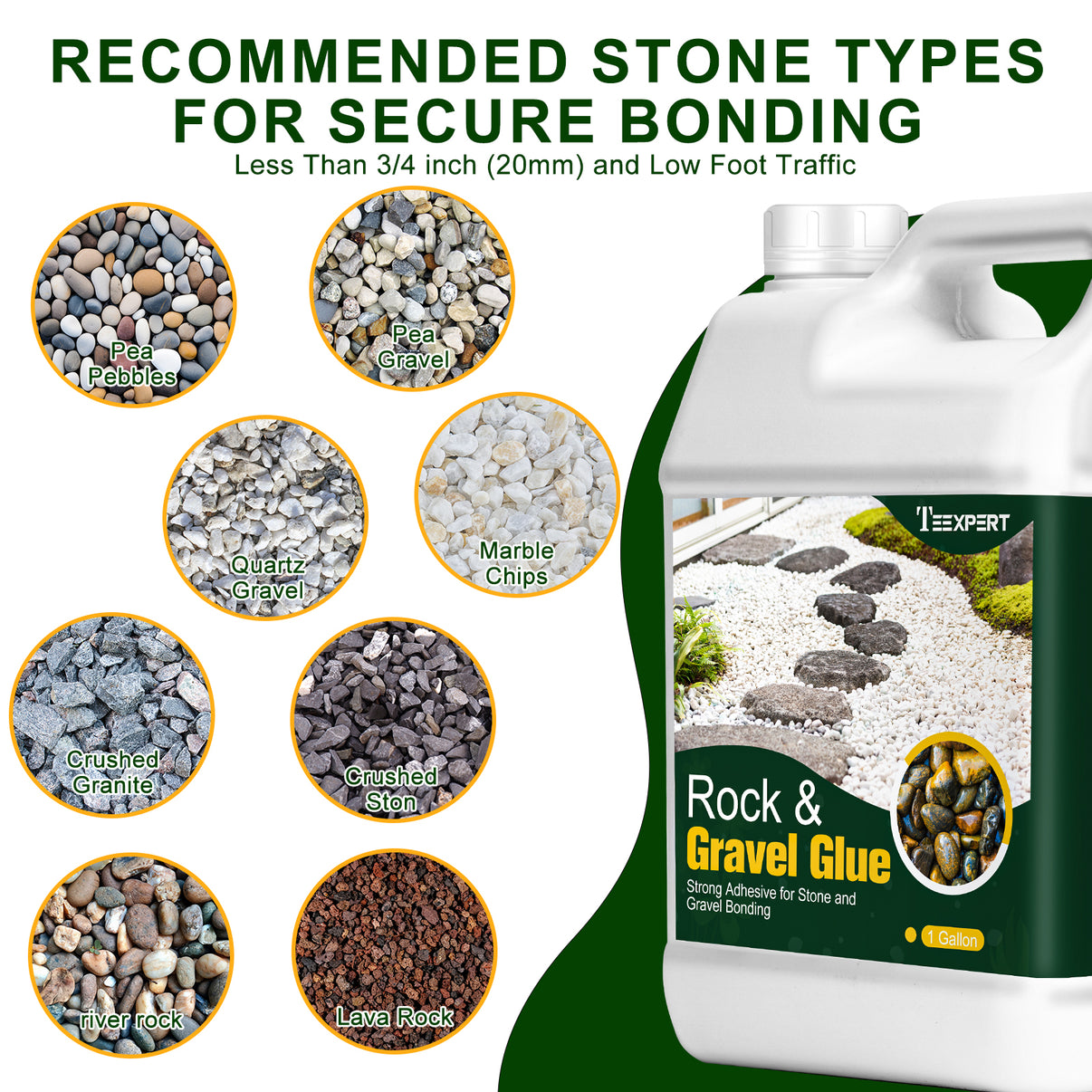 Teexpert Rock Glue - Rock Glue for Landscaping